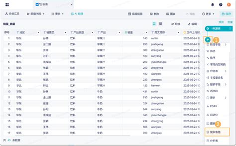 复杂表格使用说明 九数云帮助文档