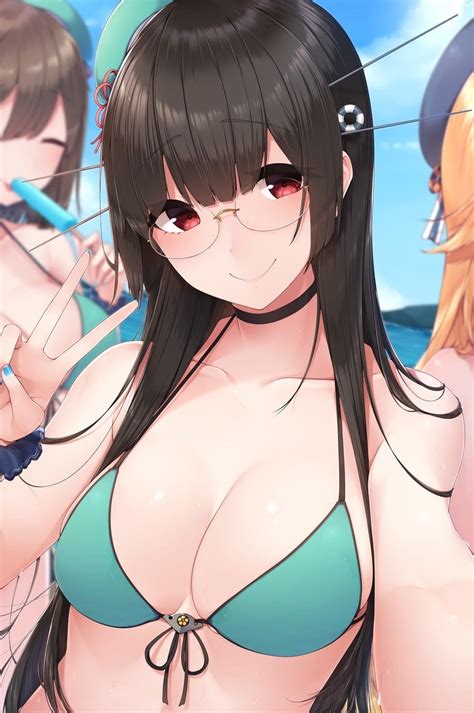 Tied Bikini R Animegirlswithglasses