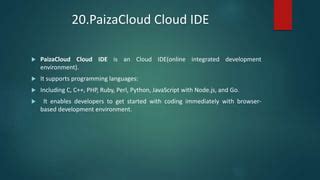 20 best ide's for python programming in 2018 | PPTX