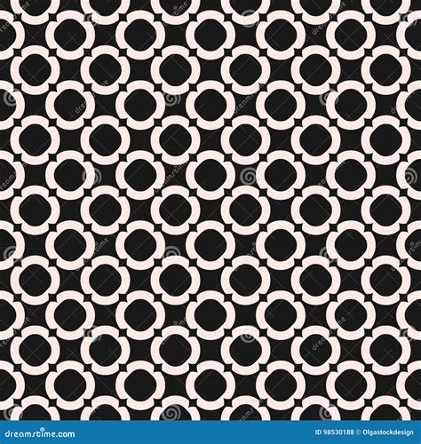 Circles Background Vector Monochrome Seamless Texture Stock Vector Illustration Of Embossing