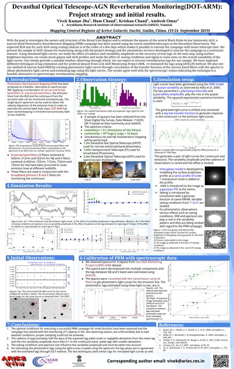 Pdf Devasthal Optical Telescope Agn Reverberation Monitoring Dot Arm Project Strategy And