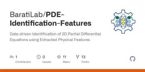 Github Baratilab Pde Identification Features Data Driven Identification Of 2d Partial