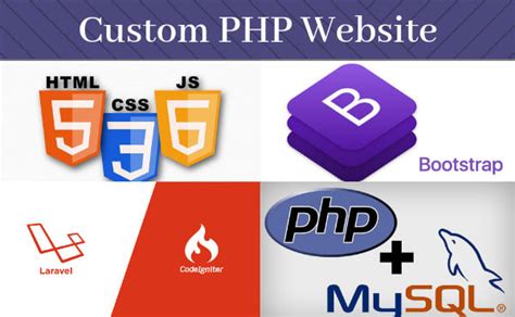 Develop responsive custom website using php html css javascript bootstrap mysql by ...
