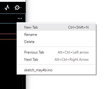 Adding Tabs In IDE 2 IDE 2 X Arduino Forum