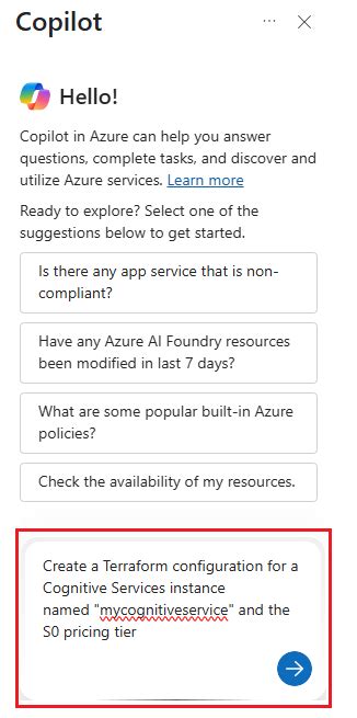 Generate Terraform On Azure Configurations Using Copilot Microsoft Learn