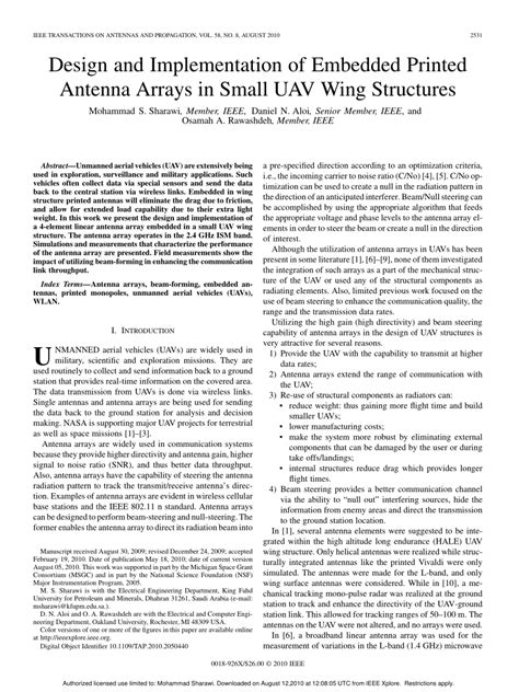 Pdf Design And Implementation Of Embedded Printed Antenna Arrays In