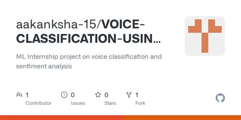 Github Aakanksha 15 Voice Classification Using Machine Learning Ml Internship Project On