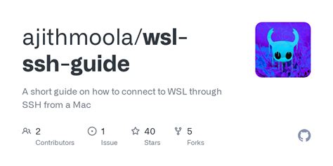 Github Ajithmoola Wsl Ssh Guide A Short Guide On How To Connect To