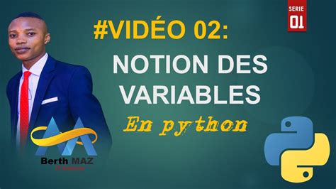 notion des variables en python youtube