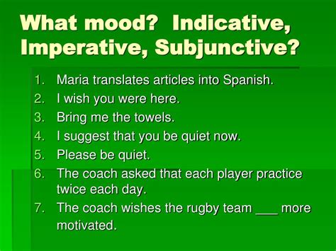 Ppt Mood Indicative Imperative Subjunctive Powerpoint Presentation Id 1115811