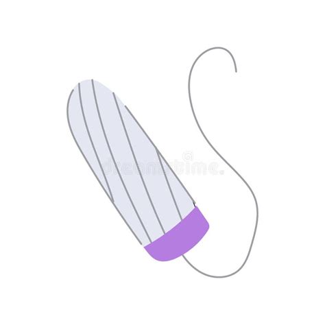 Flow Tampon Cartoon Vector Illustration Stock Vector Illustration Of Super Biodegradable
