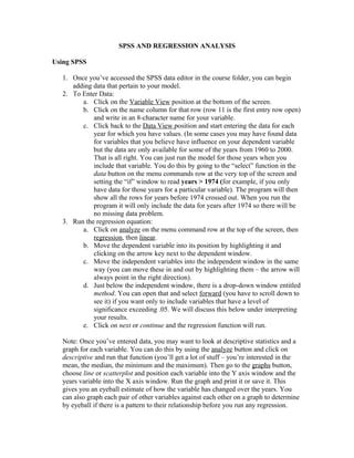 Spss Regression Analysis PDF