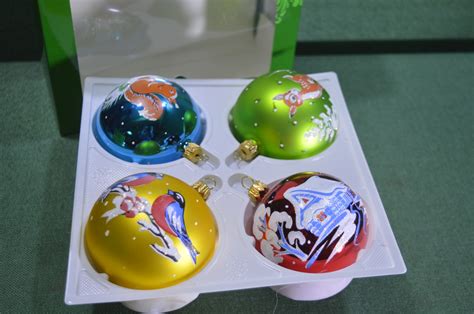 Купить Елочные игрушки из стекла набор Зимний пейзаж Шары Стекло Клинское объединение