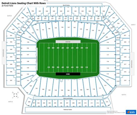 Ford Field Seating Chart Cabinets Matttroy