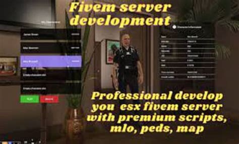 Create you a custom fivem server vmenu qbcore and esx,fivem script, ped, logo by Mildred75 | Fiverr