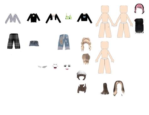 Роблокс тело отдельно одежда