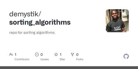 Github Demystiksortingalgorithms Repo For Sorting Algorithms