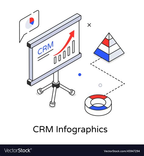 Crm Infographics Royalty Free Vector Image Vectorstock