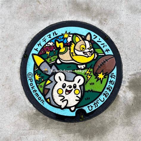 Touchdown Tokyo 📍 Pokemon Manhole Cover Pokelids In
