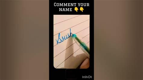 Srishti Name Calligraphy Comment Your Name 👇👇 Calligraphy Youtube