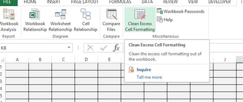 how to activate and use the inquire tab best excel tutorial