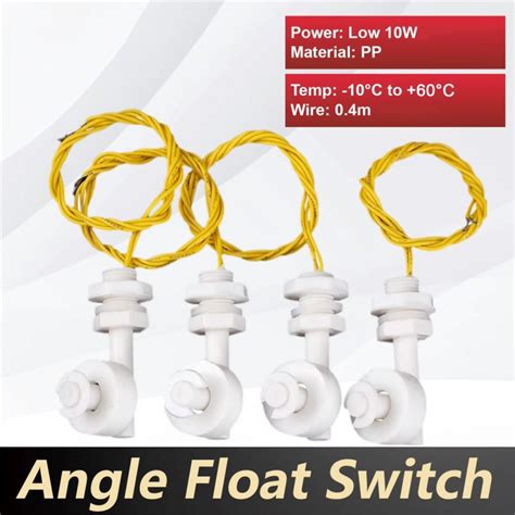 1pcs Level Sensor Pp Plastic Side Mount Float Switch Corrosion Resistant 0 110v Water Tank Float