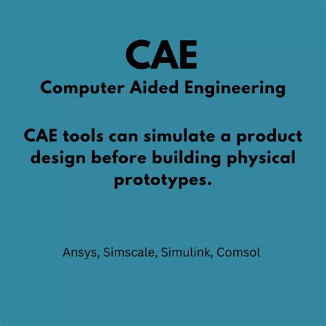 Cad Vs Cam Vs Cae Softwarepdf