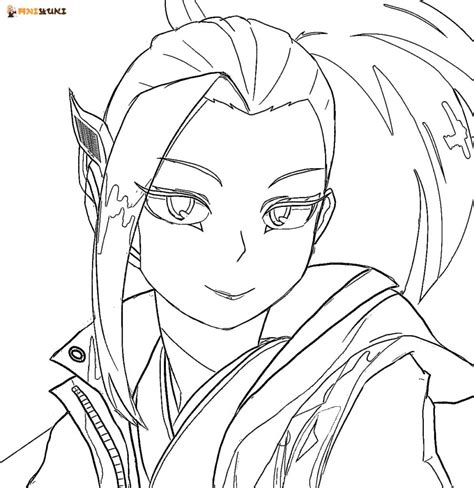 Coloriages Momo Yaoyorozu Aniyuki Anime Portal