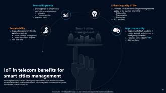 IoT In Telecommunications Data Driven Path To Growth Powerpoint Presentation Slides IoT CD PPT