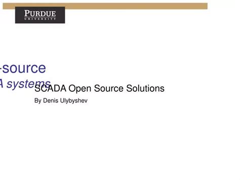 PPT Open Source SCADA Systems PowerPoint Presentation Free Download ID 4168755