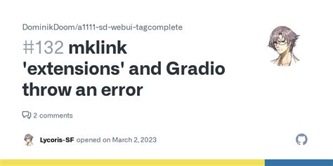 Mklink Extensions And Gradio Throw An Error · Issue 132