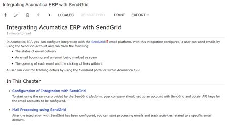 Acumatica Integration With Send Grid Query Community