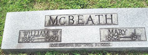 William Washington Mcbeath 1856 1930 Find A Grave Memorial
