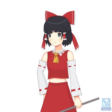 Reimu Ddlc Sprite R Touhou