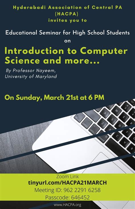 introduction to computer science and more… hyderabadi association of