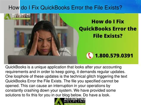 PPT Best Method To Solve QuickBooks Error The File Exists PowerPoint Presentation ID