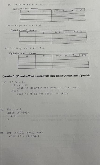 Solved Question 1 10 Marks Construct A Logical Expression
