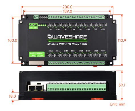 16 ch ethernet relay module modbus rtu modbus tcp protocol ethernet