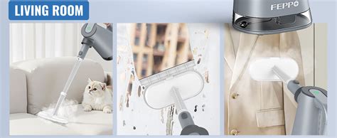 Feppo Steam Mop With Detachable Handheld Steam Cleaner For