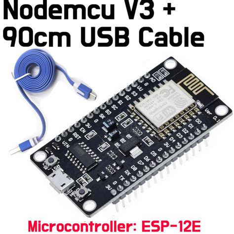 Esp8266 Esp 12e Nodemcu V3 With Cable 90cm Epartners Nz