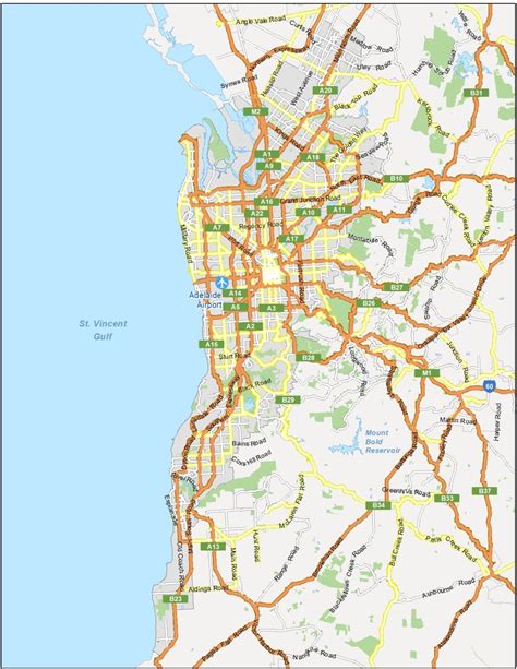Map Of Adelaide Australia Gis Geography