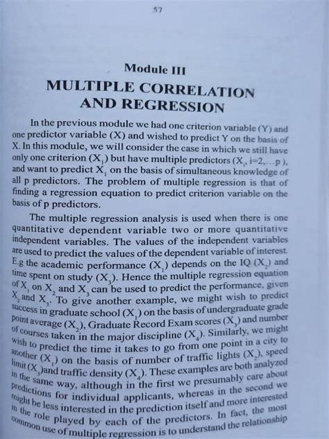 3multiple Correlation And Regression Pdf Regression Analysis