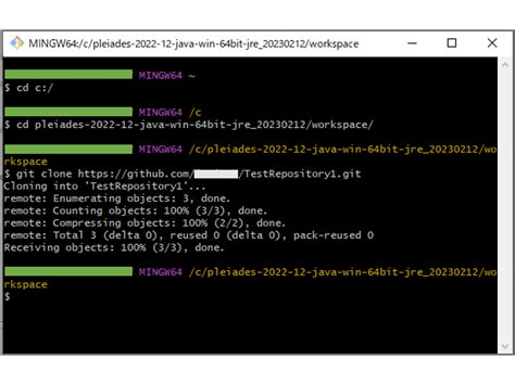 【github Git Bash】git Bashでgithubリポジトリをクローン（clone）してみよう【java勉強ログ 10