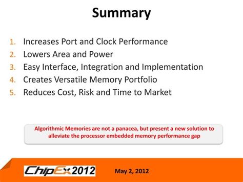 Algorithmic Memory Increases Memory Performance By An Order Of