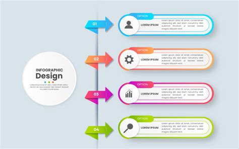 Infographic Design For Business Template Vector 4 Steps