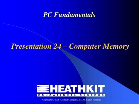 PPT Presentation 24 Computer Memory PowerPoint Presentation Free