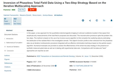 Inversion Of Phaseless Total Field Data Using A Two Step Strategy