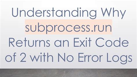 Understanding Why N Returns An Exit Code Of 2 With No