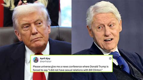 Epstein Email Mentions Donald Trump ‘blowing Bill Clinton