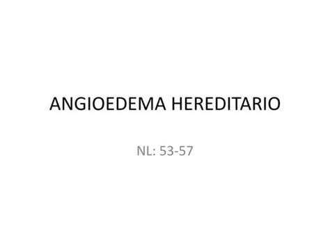 Angioedema Pptx